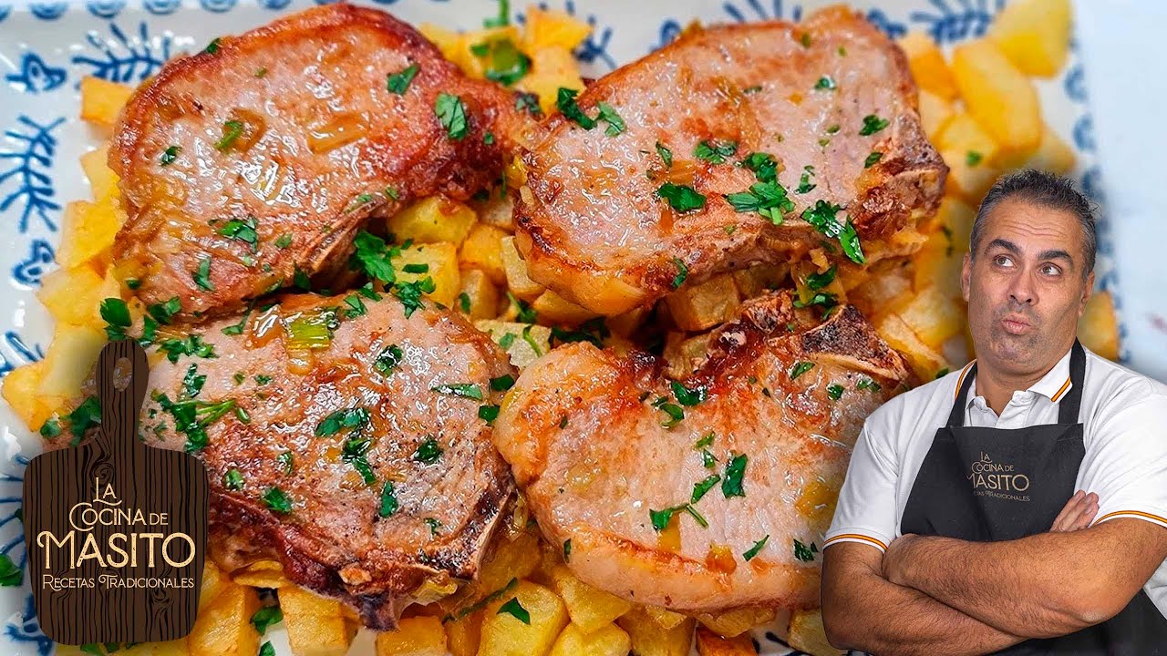 Chuletas De Cerdo Al Horno Con Patatas Receta Fácil Y Deliciosa Tras 7024