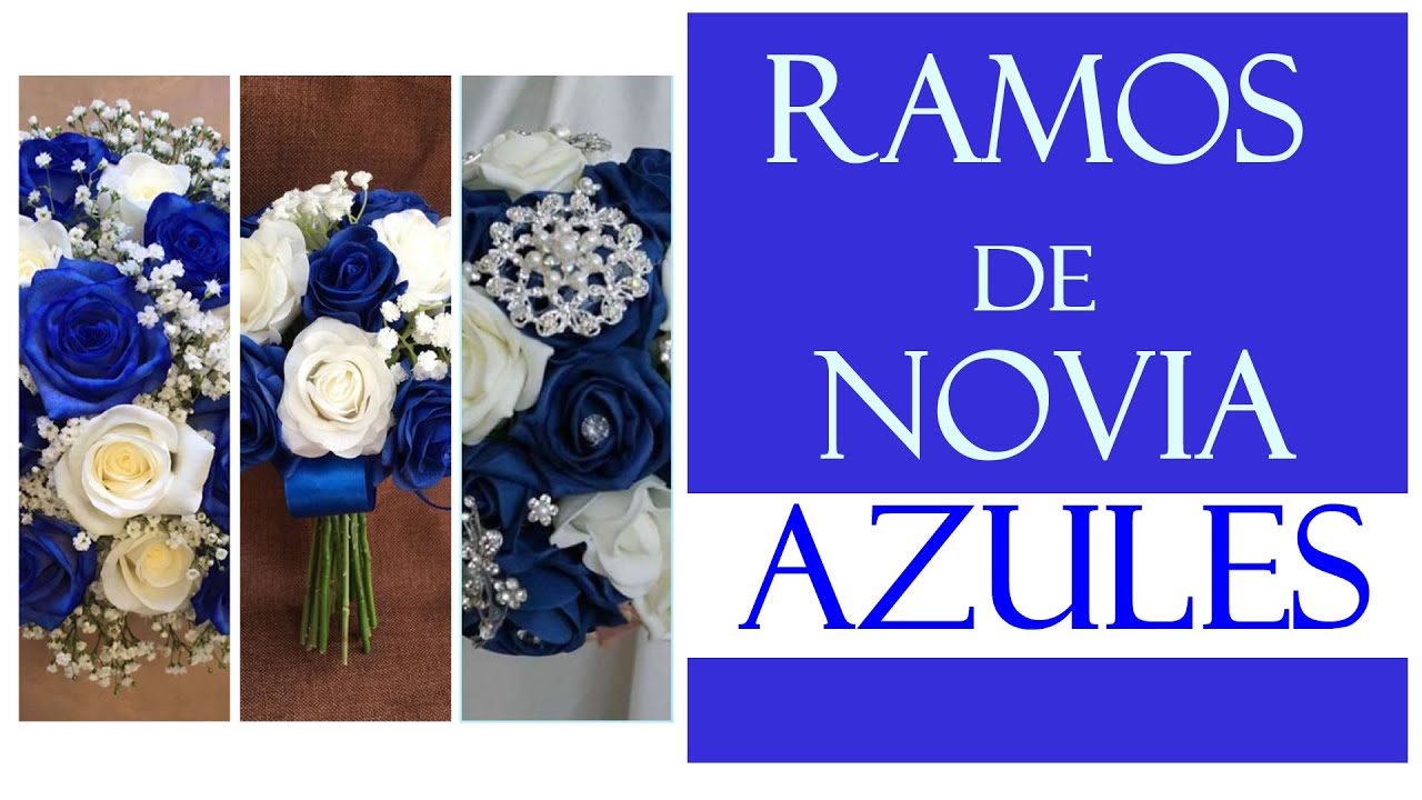 Ramos de novia en tonos azules para una boda elegante y sofisticada ...