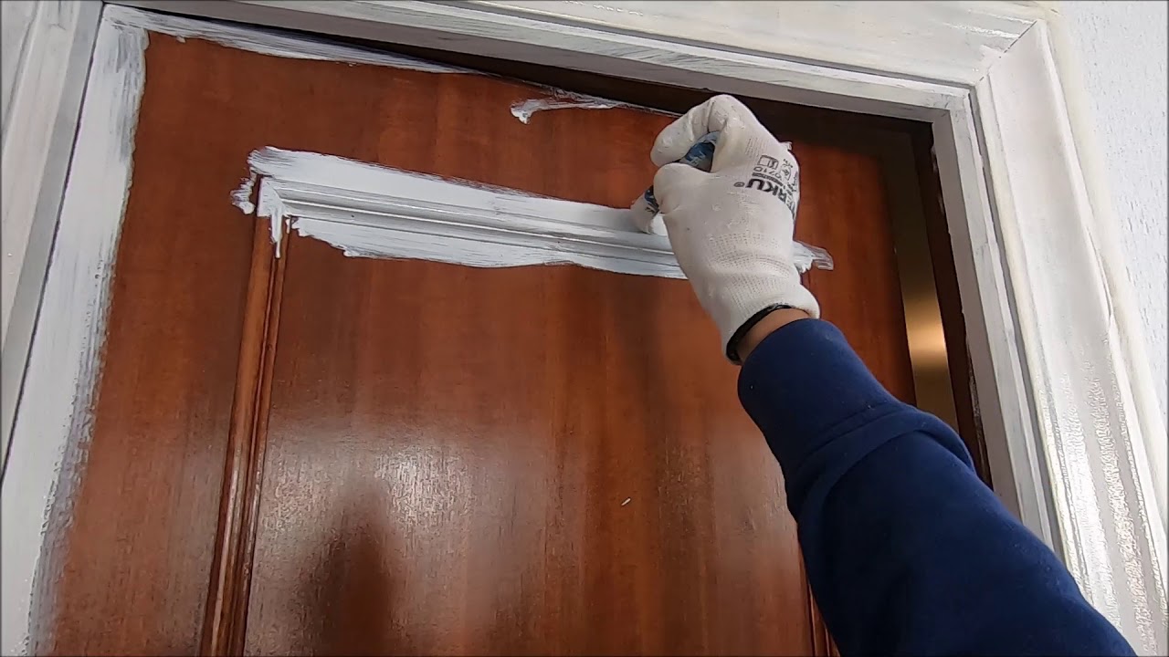 Técnica de pintura a la tiza para puertas guía paso a paso - Tras Tucada